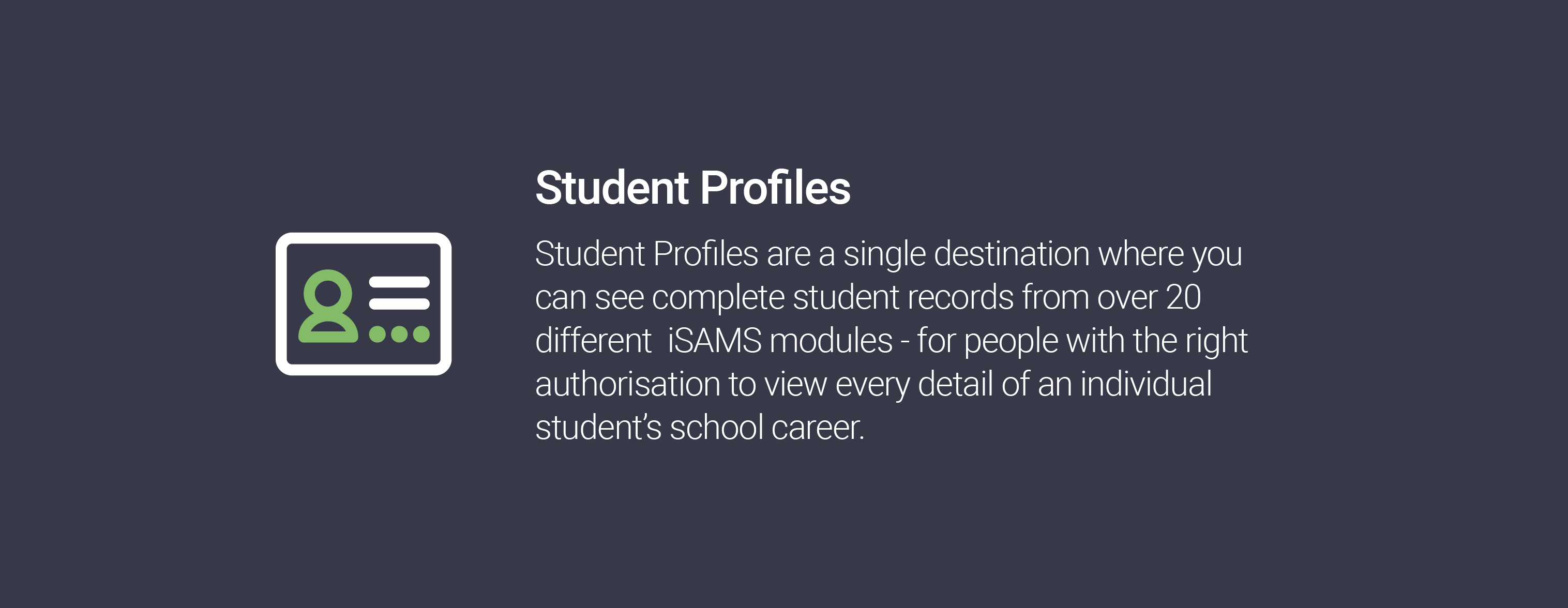 Student Profiles - iSAMS