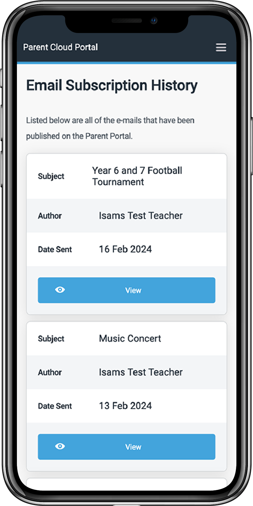 Parent Communication for Schools - iSAMS